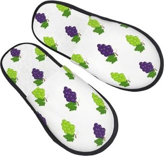 Generic Pantoufle Maison Motif Artistique De Raisin Hiver Chaussures Chaudes Doux Chaussons Maison Portative Hiver Pantoufles Pour Maison Salon Chambre L