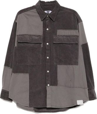 Izzue chemise à patch logo - Gris