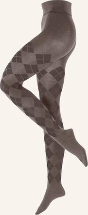 Burlington Strumpfhose Fine Argyle braun