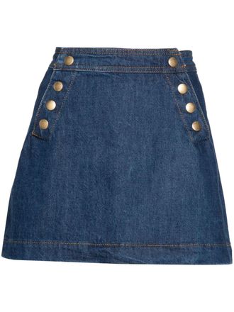 Frame Denim minijupe Sailor en jean - Bleu