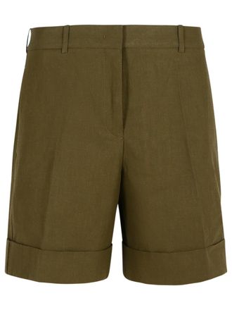 Jil Sander Short en lin vert Jil Sander