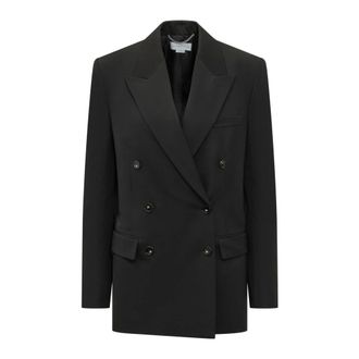 Stella McCartney Femme, Vestes, Noir, Taille: 34 FR Blazer Crois&eacute; Coupe Boyfriend