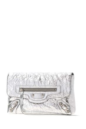 Balenciaga Le City Clutch - Silver