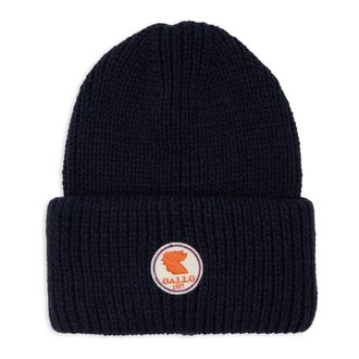 Gallo Gallo, unisex, Accessoires, Bleu, Taille: ONE Size Bonnet c&ocirc;tel&eacute; avec revers