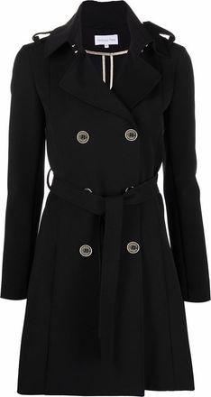 Patrizia Pepe Kurzer Mantel - Schwarz