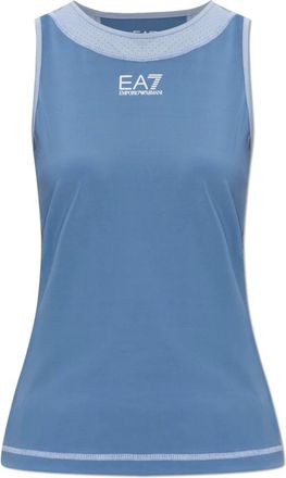 Emporio Armani Emporio Armani Ea7, Femme, Sport, Bleu, Taille: 38 FR T-shirt Performance Technique en Jersey