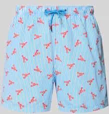 Mc Neal Regular Fit Badeshorts mit Allover-Motiv-Print