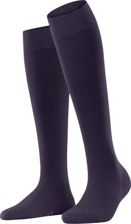 Falke Damen Kniestrümpfe Softmerino W Kh Wolle Baumwolle lang einfarbig 1 Paar, Rot Wineberry 8761, 39-40