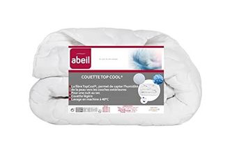 Abeil 1388 TopCool Steppdecke, dünn, feuchtigkeitsregulierend, weiß, 240 x 260 cm