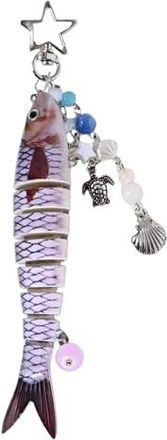 Generico K&eacute;ychain De Poisson - K&eacute;yring De Poisson | Mignon Portefeuille De P&ecirc;che | Costilisation De D&eacute;coration De Poissons Esth&eacute;tiques | Accessoire De D&eacute;corati