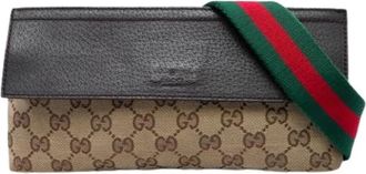 Gucci Pre-owned Vintage Canvas Crossbody - Femme - Pre-owned - Brun - Taille: ONE Size