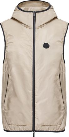 Moncler Moncler Moretan Hooded Gilet, Men, Beige, Size: 1