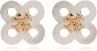 Tory Burch Femme, Accessoires, Jaune, Taille: ONE Size Kira Clover Earring