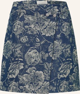 Moss Copenhagen Msch Copenhagen Wickelrock Mschtita Aus Jacquard blau