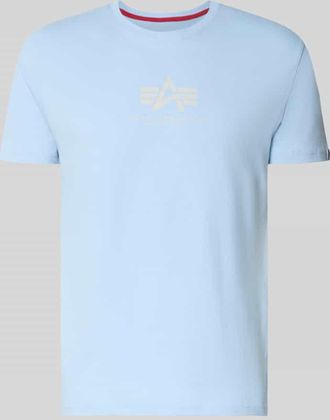 Alpha Industries T-Shirt mit Logo und Rundhalsausschnitt