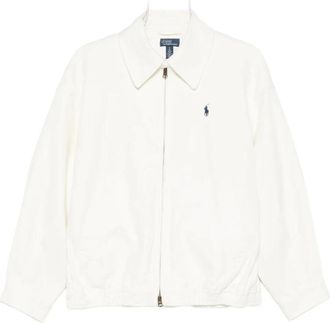 Ralph Lauren Femme, Vestes, Blanc, Taille: 38 FR Bomber Jacket