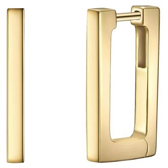 Glanzst&uuml;cke M&uuml;nchen Ohrringe - Sterling Silber Creolen - Gr. unisize - in Gold - f&uuml;r Damen