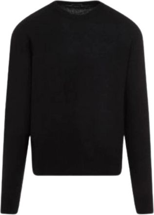 Tom Ford Homme, Pulls, Noir, Taille: 2XL Pull ras du cou en cachemire