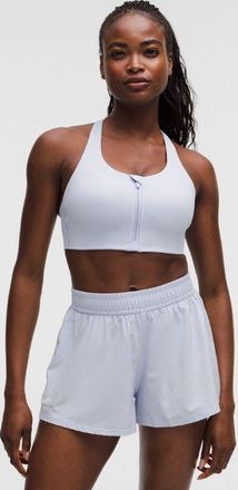 lululemon Soutien-gorge Energy zippé à lavant Maintien maximal, bonnets B-G pour Femmes - Bleu - Taille 34D