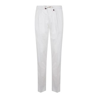 Incotex Homme, Pantalons, Blanc, Taille: XL Pantalon Pattern 54
