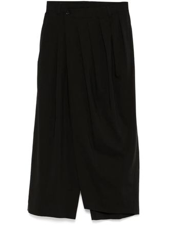 Songzio pantalon à détails plissés - Bleu