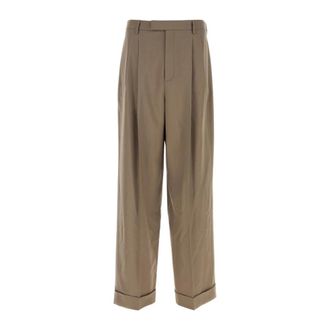 Valentino Garavani Cappuccino Wollhose - - Trousers - Herren - Beige - M