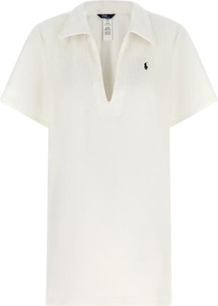 Polo Ralph Lauren Femme, Tops, Blanc, Taille: 36 FR Robe Polo en Coton