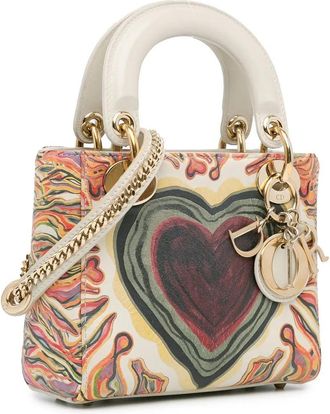 Dior Hobo Bags - Limited Edition Mini Calfskin Lady DiorAmour Lady - Gr. unisize - in Wei&szlig; - f&uuml;r Damen