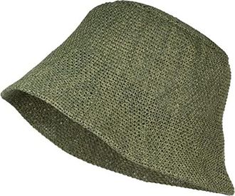 styleBREAKER Chapeau de Soleil pour Femmes en Papier Straw Pliable, Chapeau de pêcheur léger, Bucket Hat avec Bande Anti-Transpiration, Protection Solaire pour été