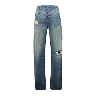 Maison Margiela Femme, Jeans, Bleu, Taille: W27 Jean en denim bleu vintage