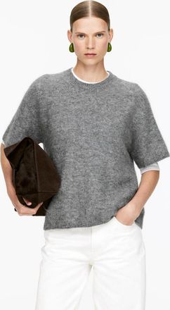 Arket Pullover Aus Alpakawolle Und Wolle -Grau