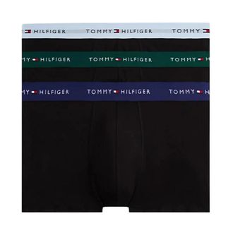 Tommy Hilfiger 3er-Pack Trunk Boxers Schwarz Elastischer Bund - - Underwear - Herren - Mehrfarbig - S