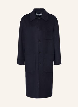 Loewe Wollmantel blau