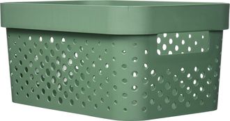 Curver Infinity-Behälter, 4,5 l, Grün, 26 x 17,5 x 12,3 cm, recycelter Kunststoff, 245854, One Size