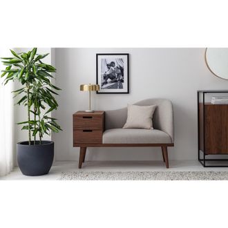 M&oslash;rteens home24 Garderobenbank Larbro 120 x 82 x 56cm Braun