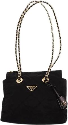 Prada Sac cabas matelass&eacute; doccasion - Femme - Pre-owned - Noir - Taille: ONE Size