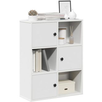 vidaXL Biblioth&egrave;que blanc 60x24x76,5 cm bois ding&eacute;nierie - Vidaxl