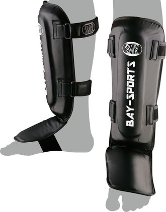 Bay Thai TECH Spann-Schienbeinschutz Leder (M)