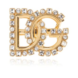 Dolce & Gabbana Ring mit schimmernden Kristallen - - Accessories - Damen - Gelb - M