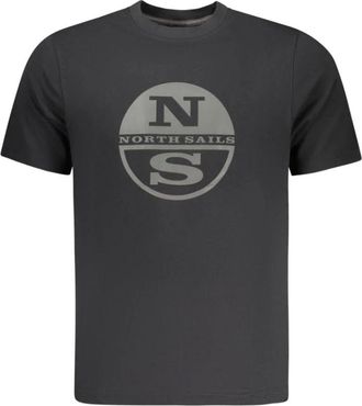 North Sails Homme, Tops, Noir, Taille: S T-Shirt Col Rond