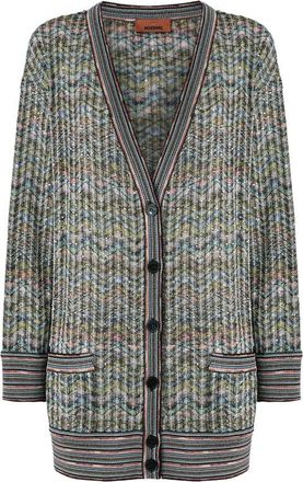 Missoni Sequin-embellished Zigzag-pattern Cardigan