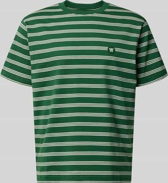 Wood Wood Relaxed Fit T-Shirt mit Logo-Stitching Modell Easton