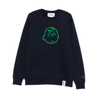 Iceberg Homme, Sweatshirts et sweats à capuche, Bleu, Taille: S SweaT-shirt avec imprimé