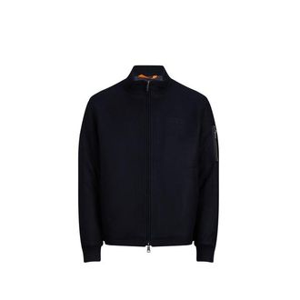Bombers Original Veste col montant zipp&eacute;e en laine m&eacute;lang&eacute;e