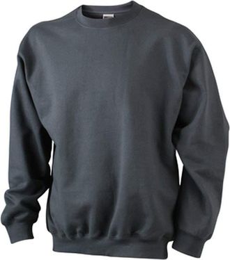 James & Nicholson Herren Sweatshirt Round Heavy 4XL,Graphite [Sports Apparel] 4XL,Graphite