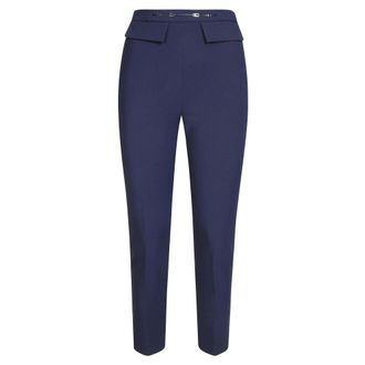 Elisabetta Franchi Femme, Pantalons, Bleu, Taille: 40 FR Pantalone