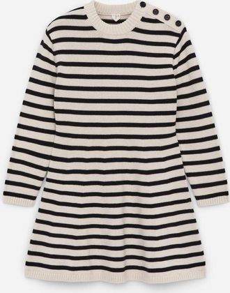 Arket Strickkleid Aus Baumwolle -Schwarz