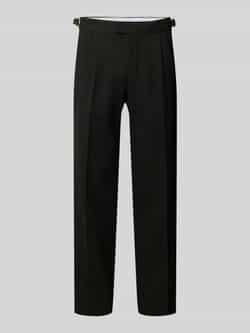 Mc Neal Regular Fit Bundfaltenhose mit Seitenriegel
