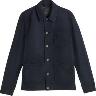 Sand Copenhagen Asher Overshirt - - Jackets - Herren - Blau - 2XL