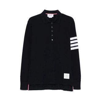 Thom Browne Marineblauer Polo-Pullover - - Tops - Herren - Blau - XL